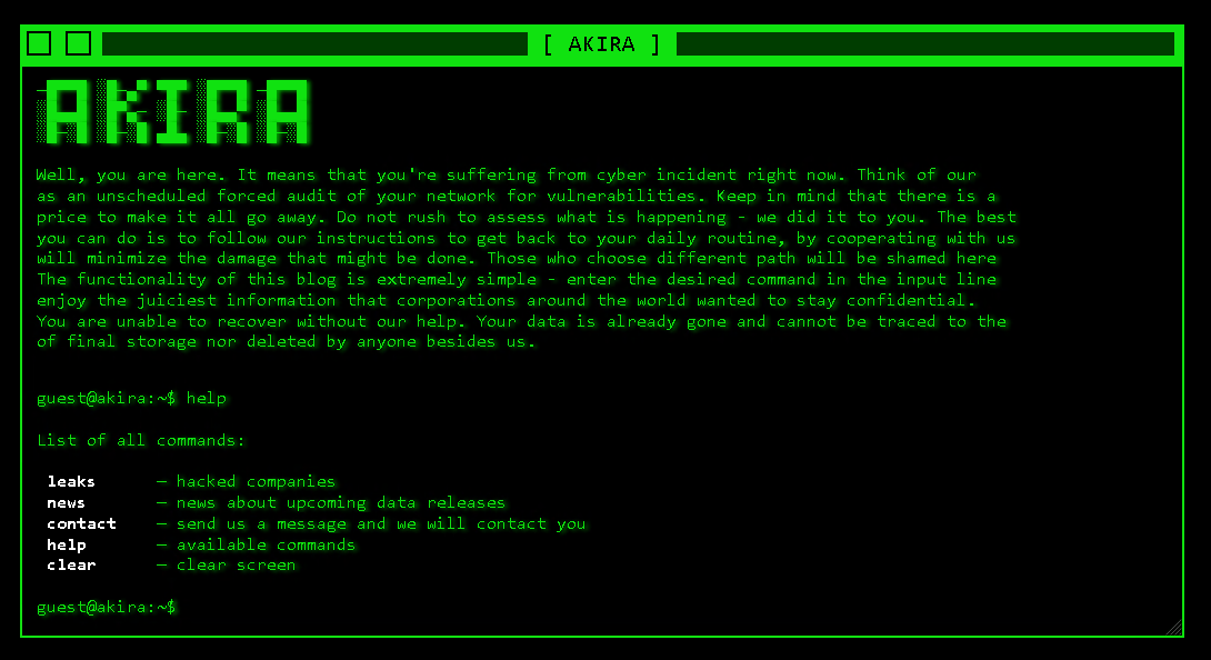 Akira Ransomware Unleashing Chaos using Conti Leaks - K7 Labs